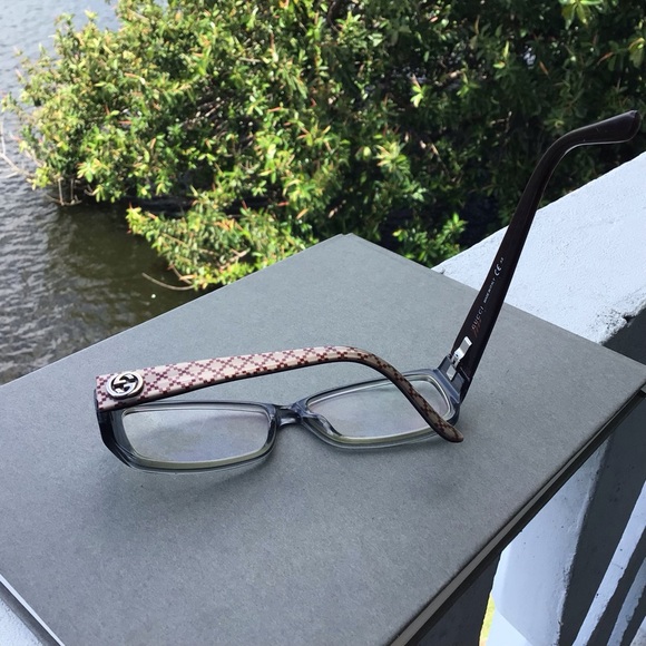 Gucci | Accessories | Gucci Eyewear Eyeglasses Monogrammed Arms And ...